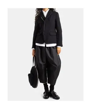 Comme Des Garçons Elasticated Waistband Tapered Trousers
