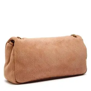 Saint Laurent Grained Suede Shoulder Bag