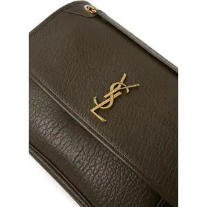 Saint Laurent Grained Leather Shoulder Bag