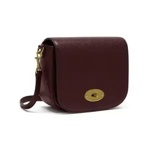 Mulberry Grained Leather Saddle Flap Bag