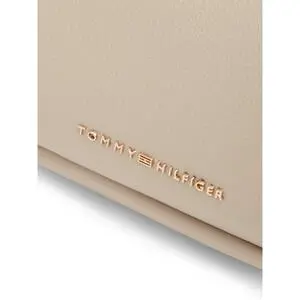 Tommy Hilfiger Matte Leather Flap Crossbody Bag