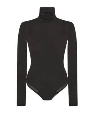 THE ROW Basile Bodysuit - Black