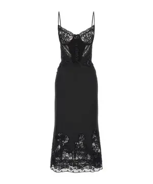 Ermanno Scervino Spaghetti-strap Dress - Black