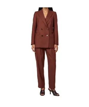 BLAZÉ MILANO Patea Pleated Straight-leg Trousers