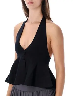 Gimaguas Sia Peplum Halterneck Top