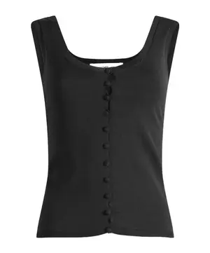 Gimaguas Oscar Button-front Tank Top - Black