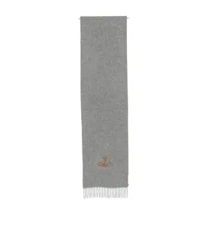 VIVIENNE WESTWOOD Tasseled Scarf - Brown