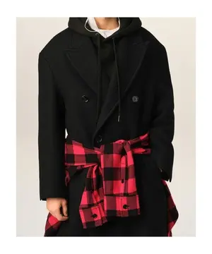 AMI Paris Long Double-breasted Coat