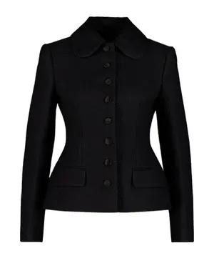 Dolce & Gabbana Button-down Wool Jacket - Black