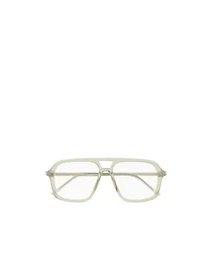 Saint Laurent Pilot-frame Glasses - White