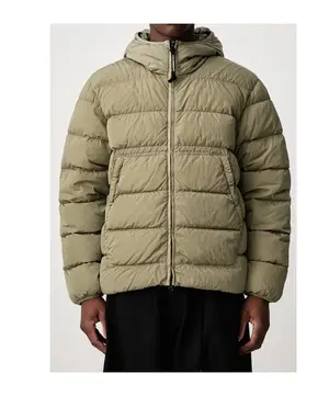 C.P. COMPANY Chrome-r Goggle Quilted Hooded Jacket