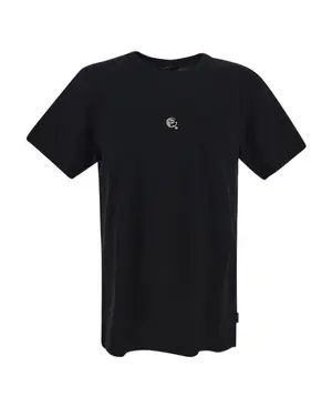 Stone Island Logo-print Crew-neck T-shirt - Black