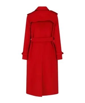 Burberry Double Breasted Belted Trench Coat