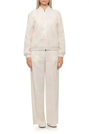 Peserico Sequinned Bomber Jacket