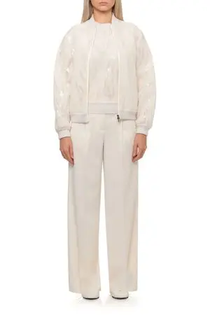 Peserico Sequinned Bomber Jacket