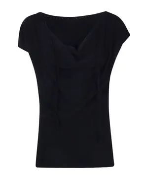 TWINSET Maxi Jumper With Draping - Black