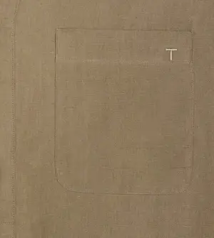 TOD'S Mandarin Shirt In Linen