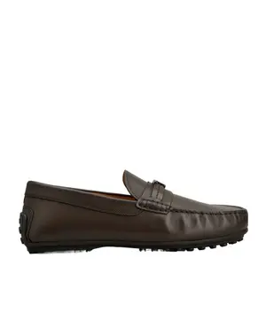 TOD'S City Gommino Loafers In Leather - Brown