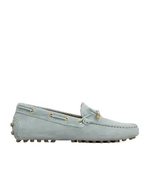 TOD'S Gommino Loafers In Suede Loafers - Gray