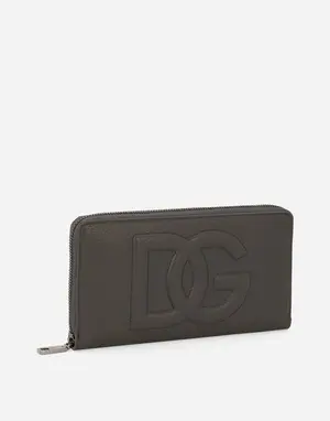 Dolce & Gabbana Dg Logo Zip-around Leather Wallet