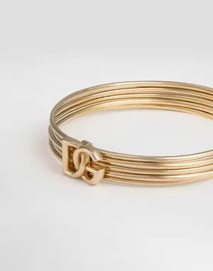 Dolce & Gabbana Dg Logo-charm Multi-hoop Bangle