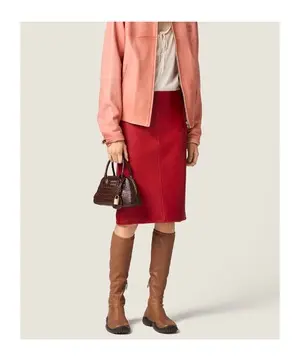 Miu Miu Nappa Leather Skirt