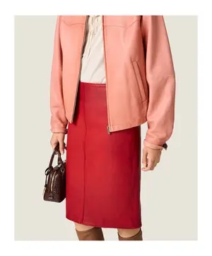 Miu Miu Nappa Leather Skirt