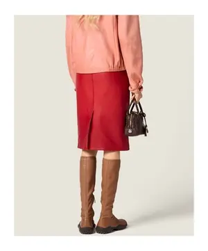 Miu Miu Nappa Leather Skirt