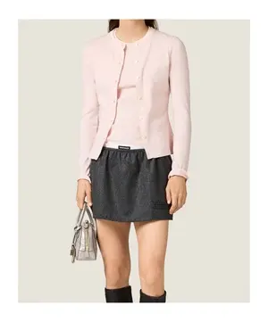 Miu Miu Pointelle Cotton Cardigan