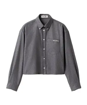 Miu Miu Flannel Shirt - Grey