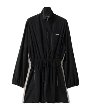 Miu Miu Technical Silk Dress - Black