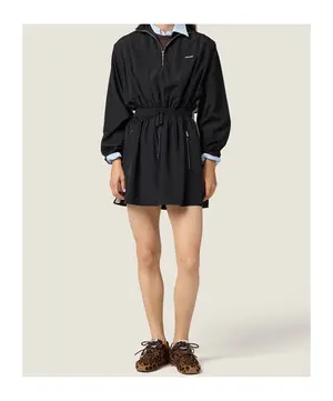 Miu Miu Technical Silk Dress