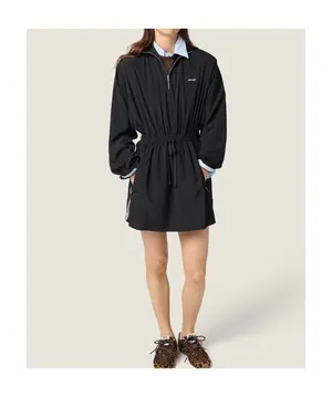 Miu Miu Technical Silk Dress