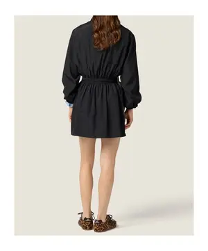 Miu Miu Technical Silk Dress