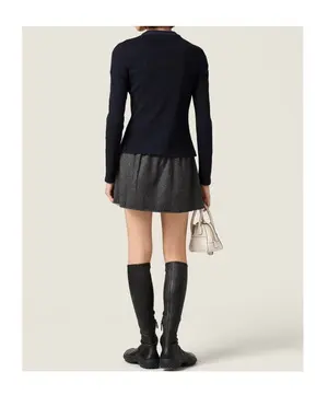 Miu Miu Pointelle Cotton Cardigan