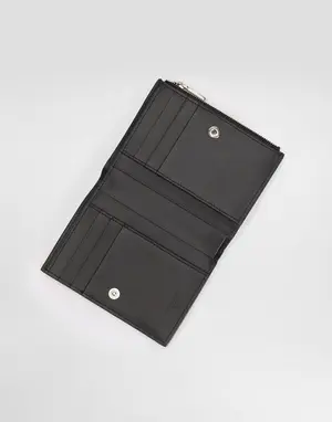 Dolce & Gabbana Stripe-print Wallet In Calfskin