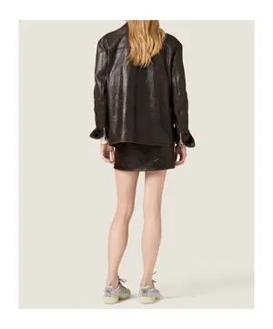 Miu Miu Waxed Suede Jacket