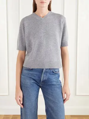 Theory Cropped Cashmere Sweater