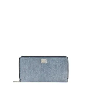 Dolce & Gabbana Denim Nubuck Wallet