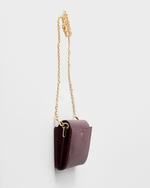 Prada Saffiano Leather Wallet With Shoulder Strap