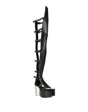 Rick Owens Knee-high Leather Boots