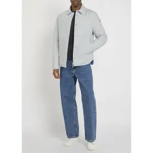 Moncler Lapel Workwear Down Long-sleeve Shirt