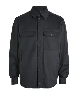 Moncler Workwear Lapel Snap Jacket - Black