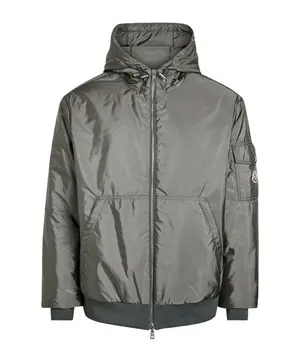 Moncler Hooded Short Windproof Jacket - Gray