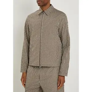 Moncler Check Lapel Full-zip Jacket