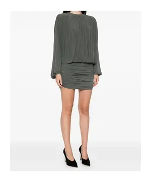 Magda Butrym Ruched Gathered-detailing Mini Dress