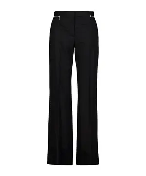 Stella McCartney Zip-detailed Straight-leg Trousers - Black
