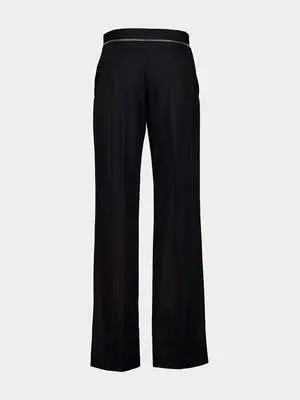 Stella McCartney Zip-detailed Straight-leg Trousers
