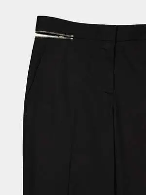 Stella McCartney Zip-detailed Straight-leg Trousers