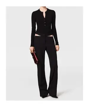 Stella McCartney Zip-detailed Straight-leg Trousers